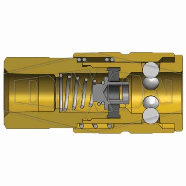 Buy Dixon Valve 2FF2-B-BS, F-Series Pneumatic Manual Threaded Coupler ...