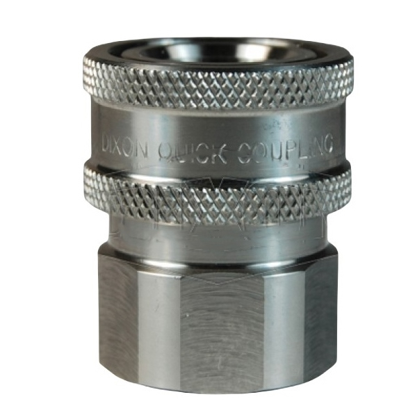 Buy Dixon Valve F-2VF2-SS-E, V-Series 1/4" Unvalved Female Steel ...