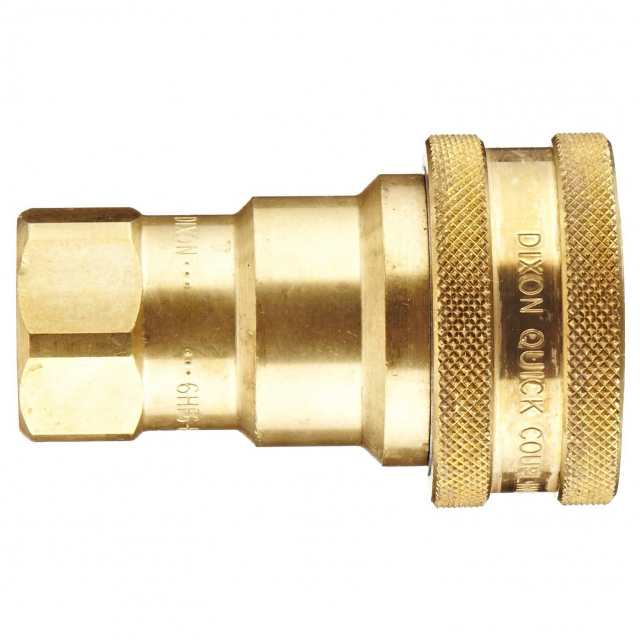 Buy Dixon Valve P-1HF1-B, H-Series ISO-B Poppet Valve Female Brass ...
