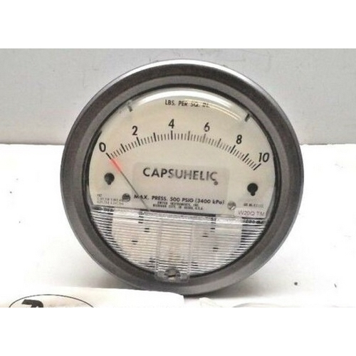 Buy Dwyer 4210B, Series 4000 Capsuhelic Differential Pressure Gage ...
