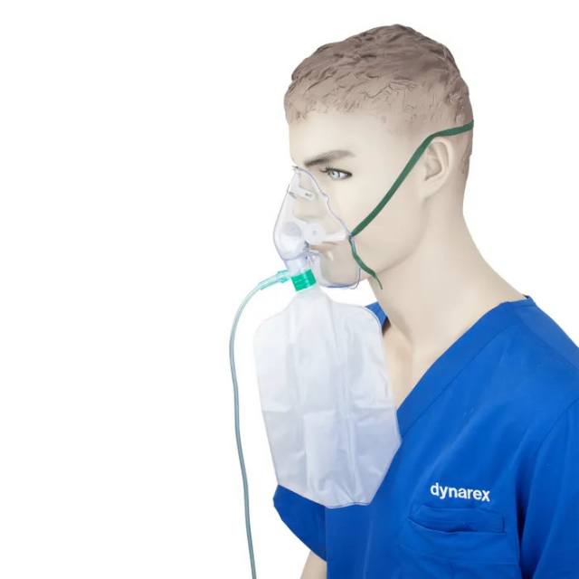 Buy Dynarex 33050, Oxygen Mask, Adult, Elongated with Safety Vent ...