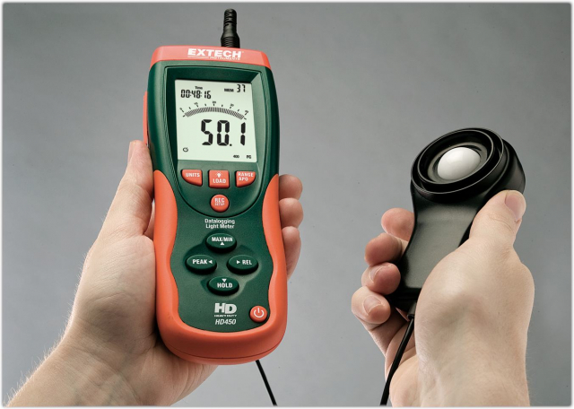 Buy Extech HD450-NIST, Datalogging Heavy Duty Light Meter - Mega Depot