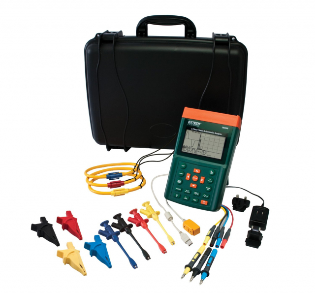 Buy Extech PQ3350-1-NIST, 3-Phase Power Harmonic Analyzer Kit - Mega Depot