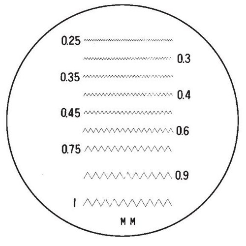 Buy Fowler 52-661-004-0, 10X Pocket Optical Comparator Reticle #4 ...