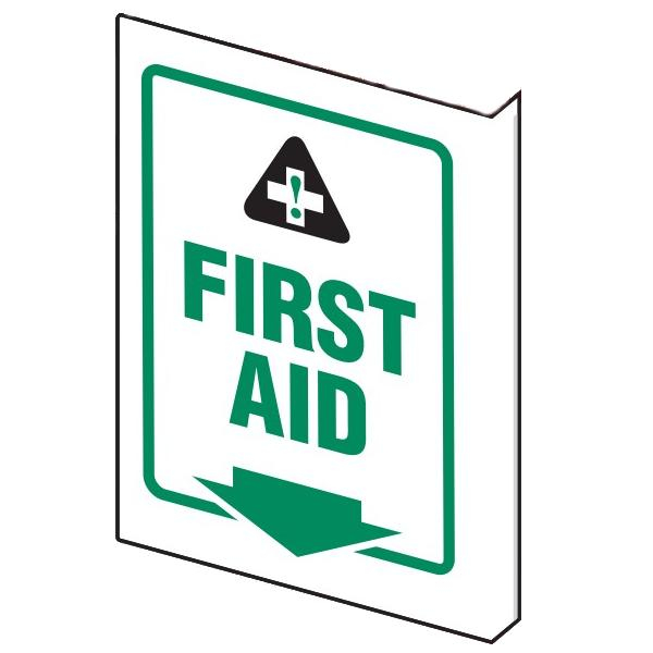 Buy GHS Safety DFS139P, Projected Sign "First Aid", 10" x 14" - Mega Depot