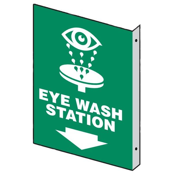 Buy GHS Safety DFS140P, Projected Sign "Eye Wash", 10" x 14" - Mega Depot