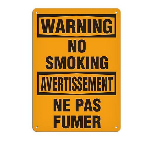 Buy GHS Safety SC6018V, Warning Sign "No Smoking" 14" x 20" VynMark ...