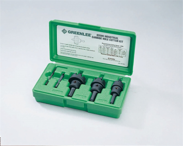 Buy Greenlee 03599, 635 7/8" - 1-3/8" Carbide-Tipped Hole Cutter Kit ...