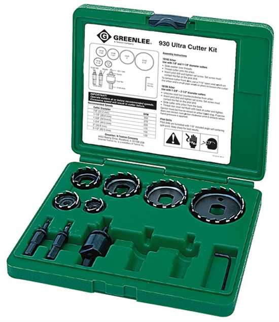Buy Greenlee 10214, 930 High Speed Steel Ultra Cutter Kit - Mega Depot