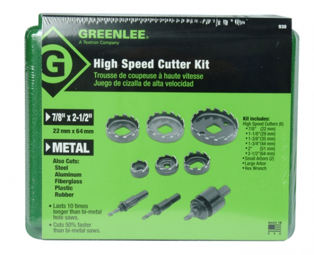 Buy Greenlee 10214, 930 High Speed Steel Ultra Cutter Kit - Mega Depot