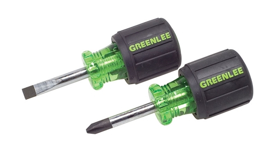 Buy Greenlee 13491, 0153-04C Stubby Screwdriver Set - Mega Depot