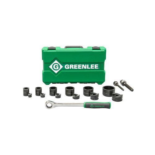 Buy Greenlee 7238SB, Knockout Kit with Ratchet and Slug-Buster - Mega Depot