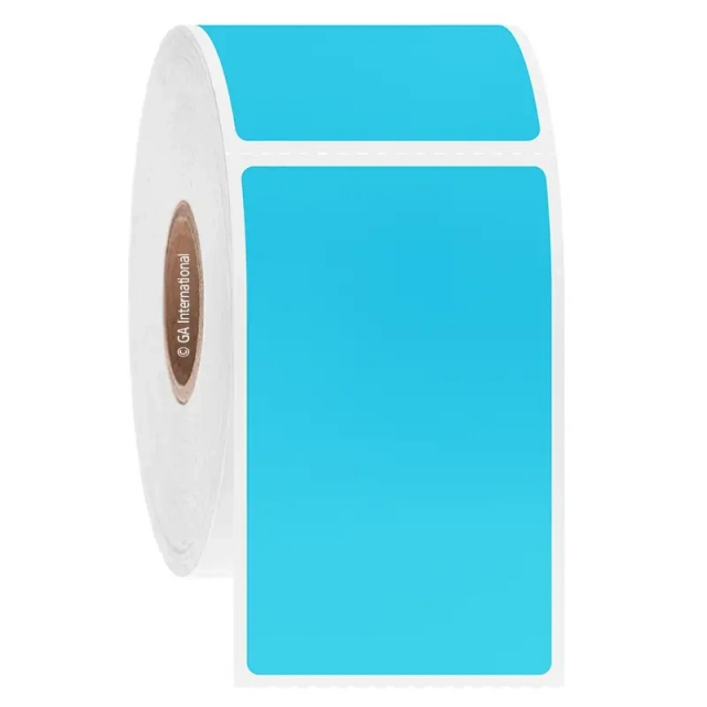 Buy LabTAG GPB-48C3-1BL, Paper Label, 3" Core, Blue, 6 Rolls - Mega Depot