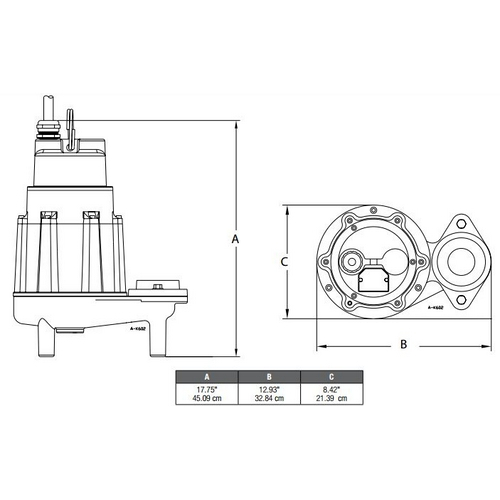 Buy Little Giant 520200, 20E-CIM 2 hp 1-Phase 135 gpm Effluent Pump ...