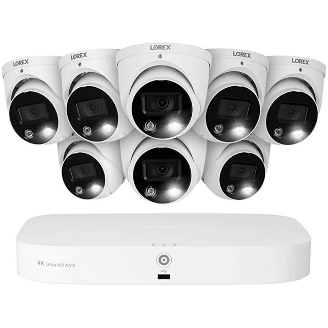 Buy Lorex N4K2-88WD, 8CH Fusion NVR System with 4K IP Dome Cameras - Mega Depot