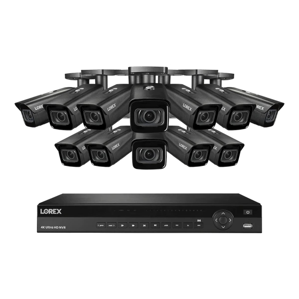 Buy Lorex NC4K4MV-1612BB, NVR System, 12 Bullet Black Cameras, MV Lens ...