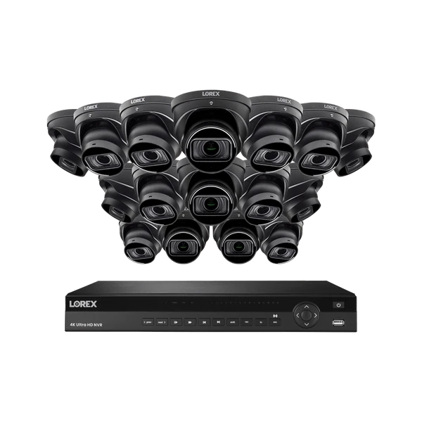 Buy Lorex NC4K4MV-1616BD, NVR System, 16 Dome Black Cameras, MV Lens ...