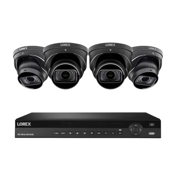 Buy Lorex NC4K4MV-164BD, NVR System, 4 Dome Black Cameras, MV Lens ...