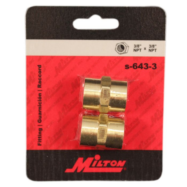 Buy Milton S-643-3W, 3/8" FNPT Hex Coupling Hose Fitting - Mega Depot