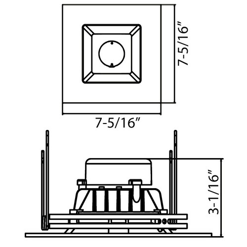 Buy Morris 72635, 5"-6" LED Square Recessed Lighting Retrofit Kit ...