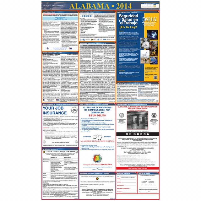 Buy NMC LLPS-AL, Labor Law Poster - Mega Depot