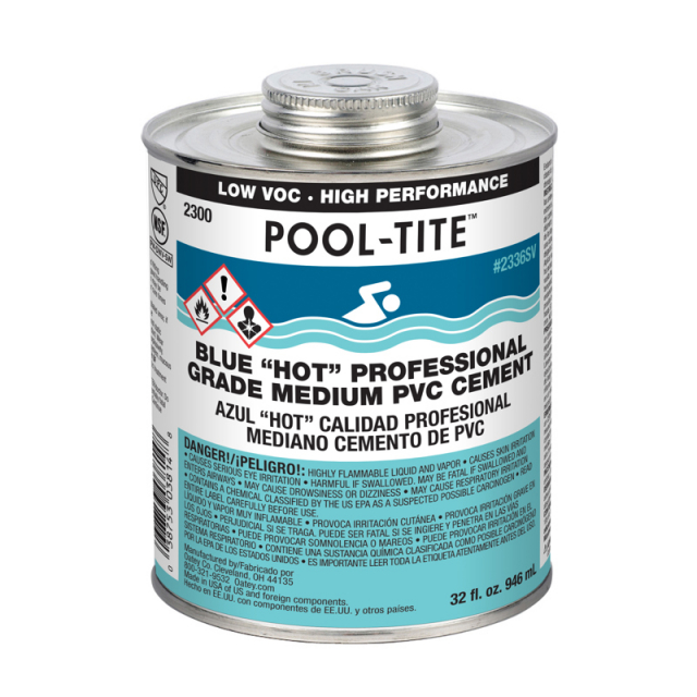Buy Oatey 2336SV, 2300 Series Pool-Tite PVC Cement, 32 oz., (12 Packs ...