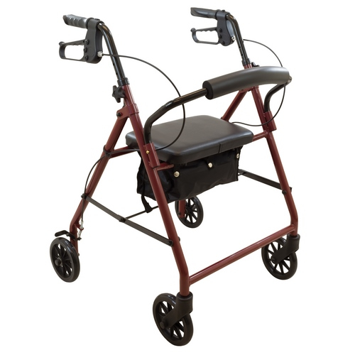 Buy Roscoe Medical RLS6BG, ProBasics Steel Rollator, 6" Wheel, 300 lb ...