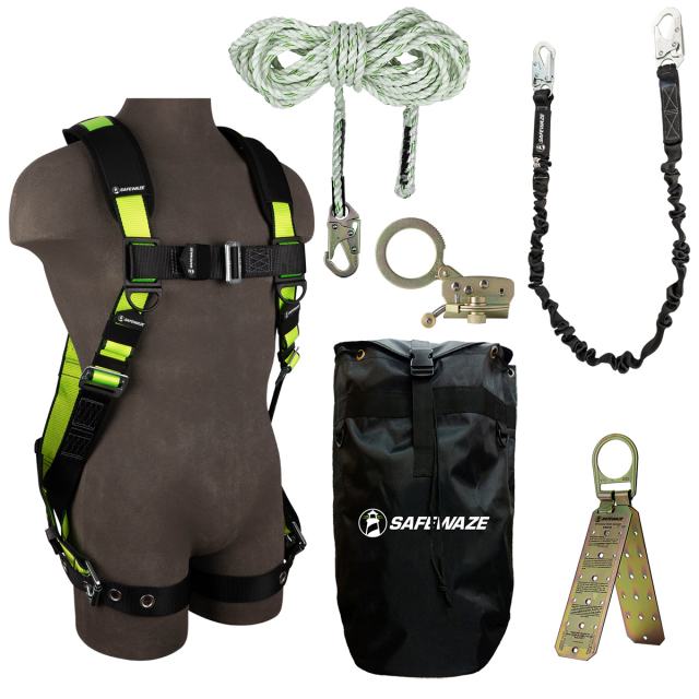 Buy Safewaze 019-3014, PRO Bag Roof Kit, Trailing Rope Grab, Small ...