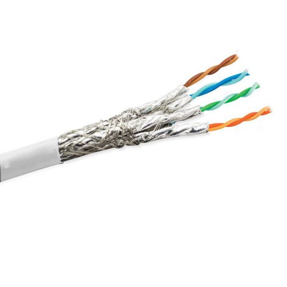 Buy SCP CAT7A-WT, CAT7A Class Fa LAN Cable, PVC - White, UL CMR/FT4 ...