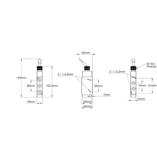 Buy STC MPV522, Pneumatic Air Valve with Detented Toggle Switch - Mega ...
