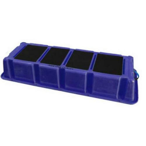 Buy US Roto Molding NLST-1 BL, Blue Long 1 Step Nestable Stool - Mega Depot
