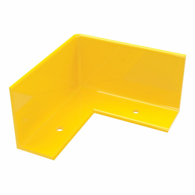 Buy Vestil FSC-38-90D-YL, Steel Floor Safety Curb 90 Degree Corner ...