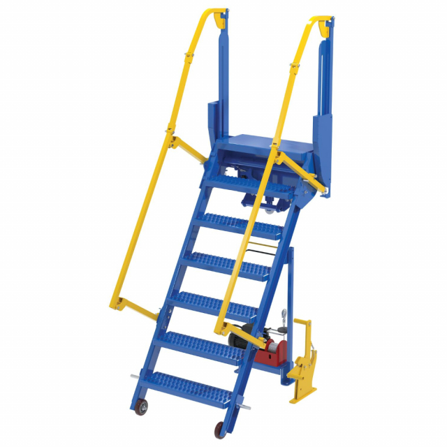 Buy Vestil LAD-FM-60-PSO, Steel Folding Mezzanine Ladder, 60" Height ...