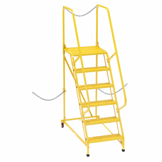 Buy Vestil LAD-STAL-6-G-YL, Steel Semi-Trailer Access Ladder, 6 Step ...