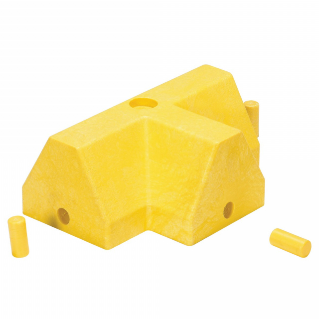 Buy Vestil MPG-T, 100% Recycled Plastic T Section Modular Guard Curb ...