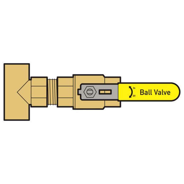 Buy Webstone H-10671W-T34, Pro-Pal T-Valve OD Compression 3/8" x 3/4 ...